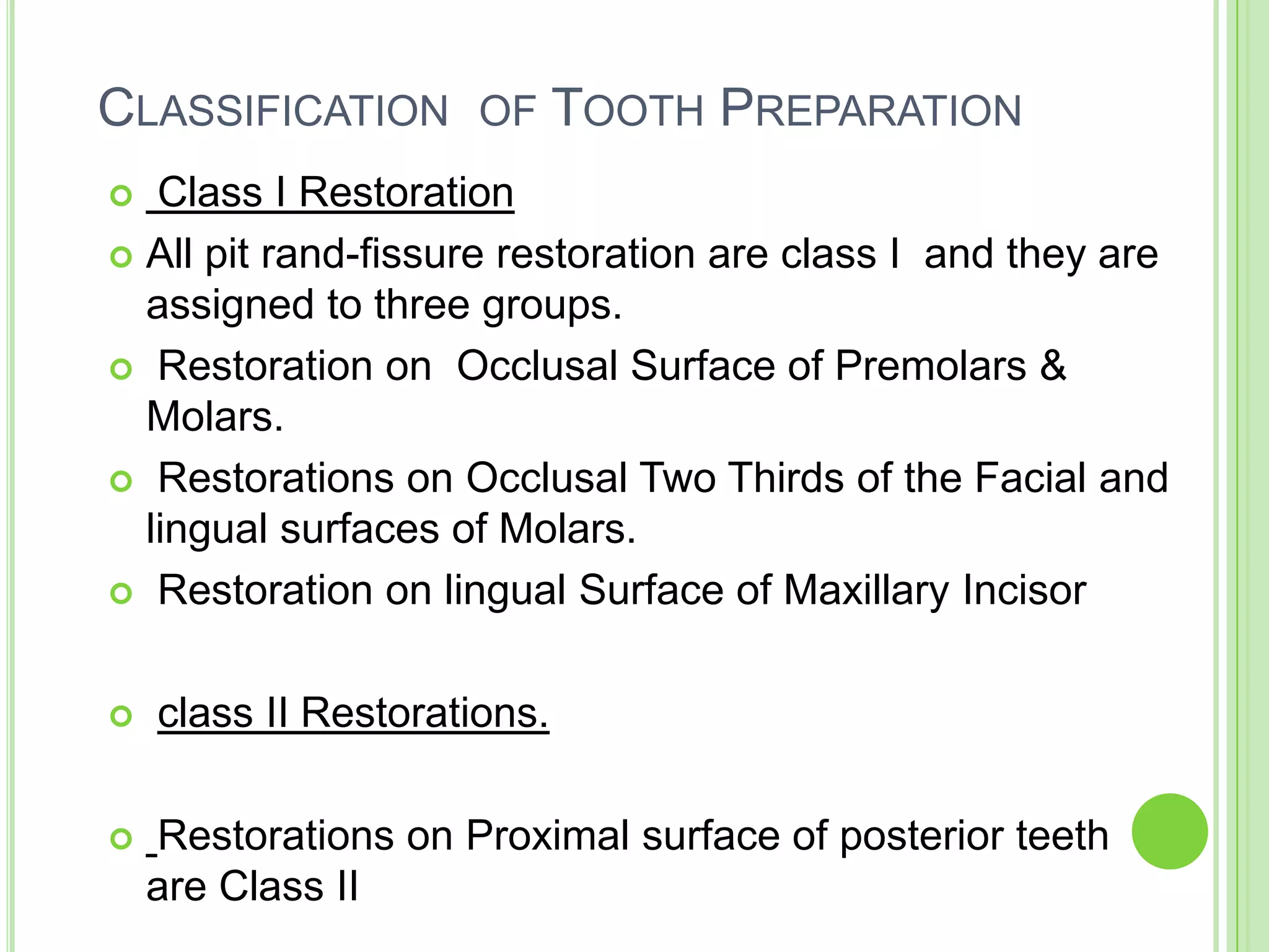 Fundamentals in tooth preparation . | PPTX