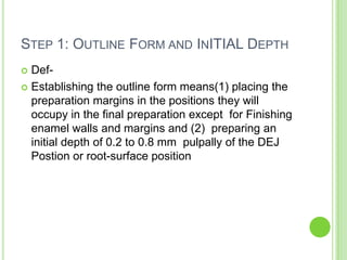 Fundamentals in tooth preparation . | PPTX