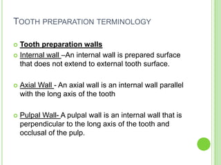Fundamentals in tooth preparation . | PPTX
