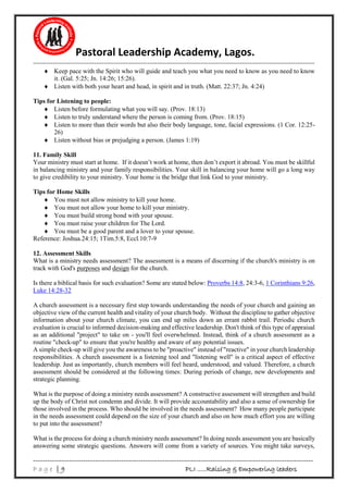 Fundamental skill set for ministry effectiveness module | PDF