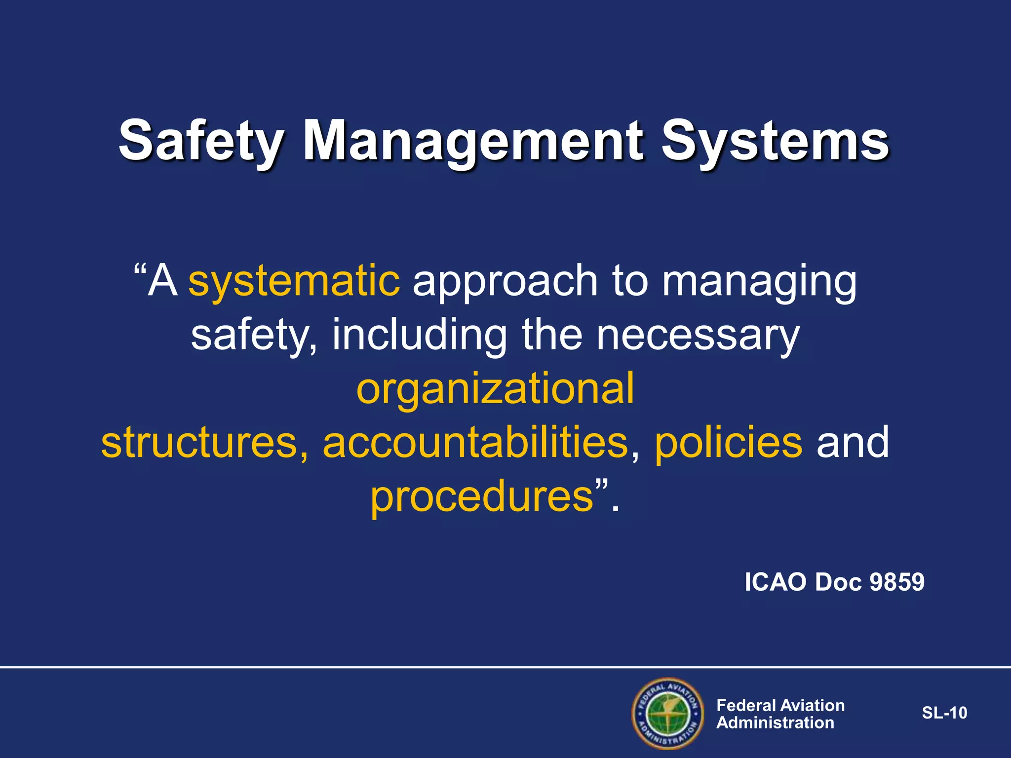 Safety Management Systems (SMS) Fundamentals: Basics | PPT