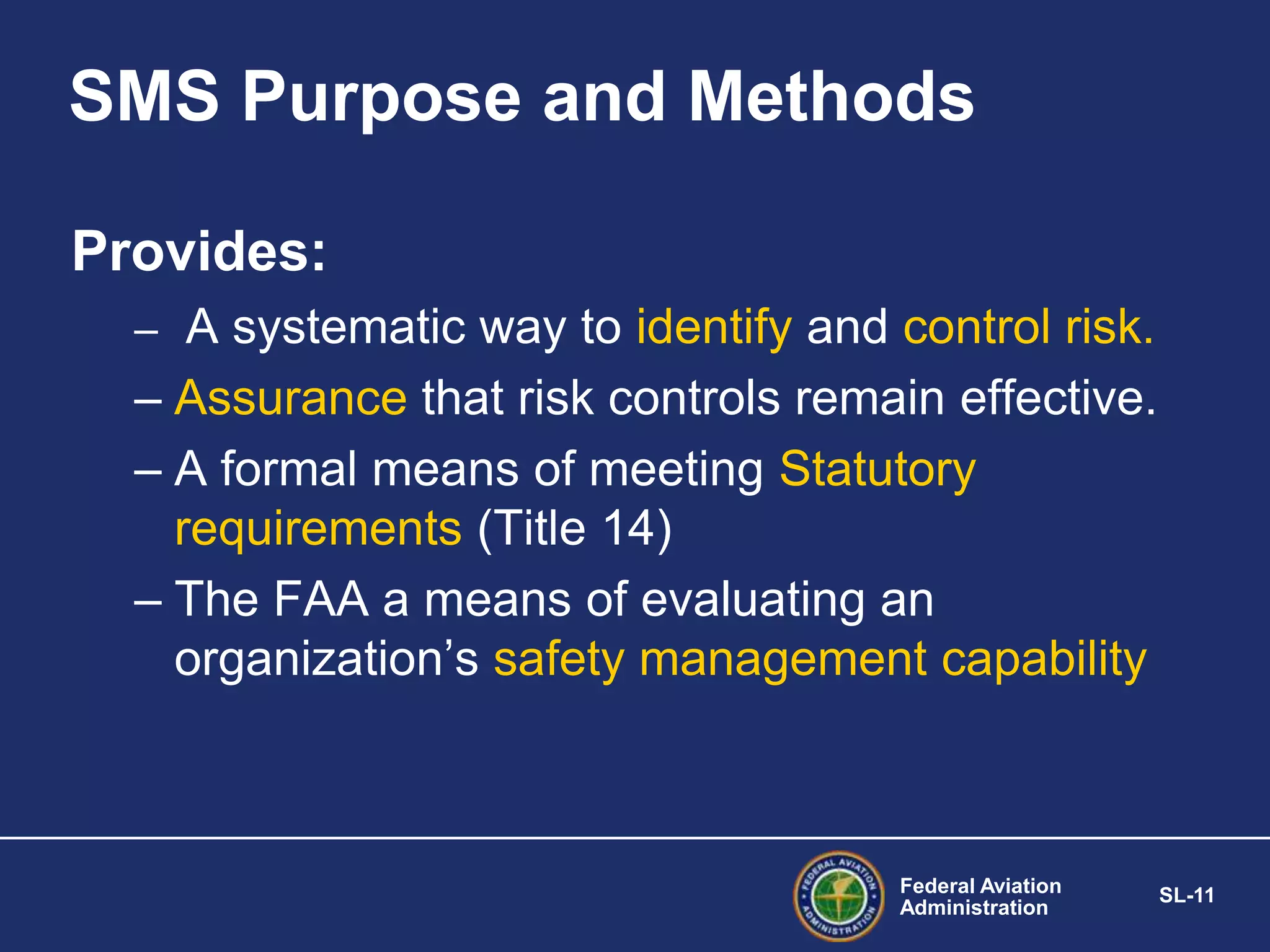 Safety Management Systems (SMS) Fundamentals: Basics | PPT | Air Travel ...