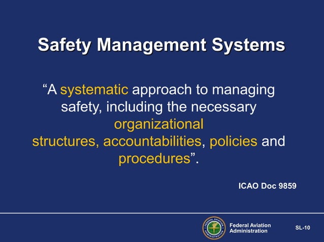 Safety Management Systems (SMS) Fundamentals: Basics | PPT | Air Travel ...