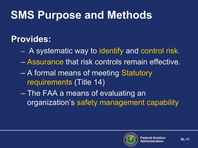 Safety Management Systems (SMS) Fundamentals: Basics | PPT | Air Travel ...