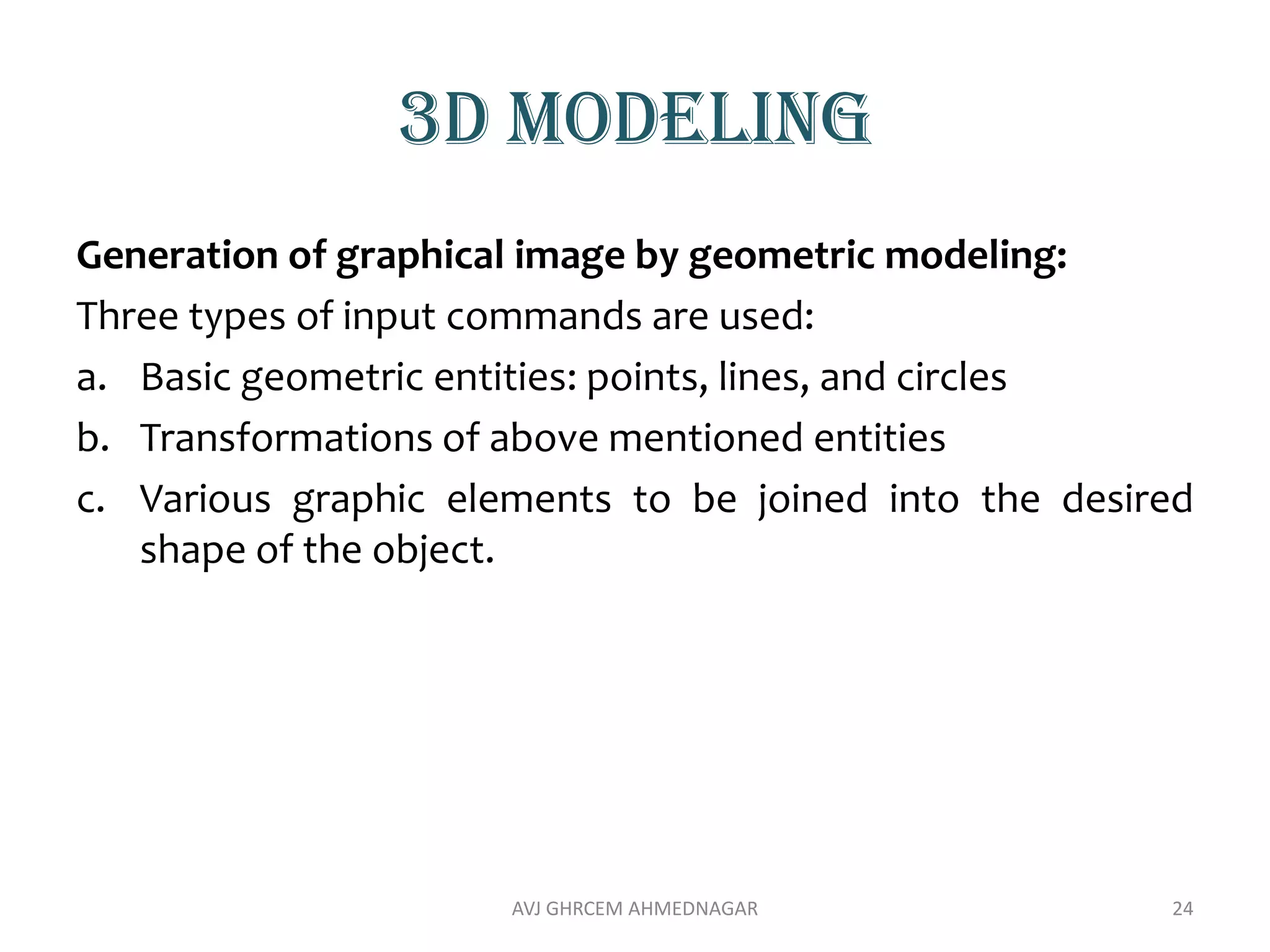 Fundamentals of 3D modeling | PDF