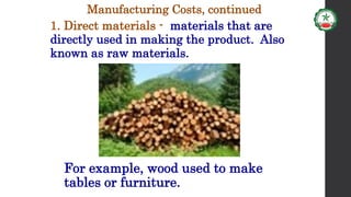 Fundamentals of accounting - manufacturing | PPTX