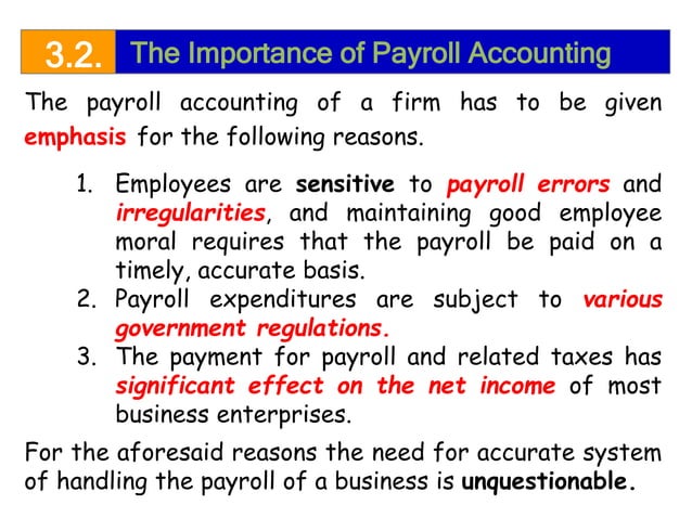 Fundamentals of Accounting II, Chapter 3 payroll.pptx | Personal Taxes ...