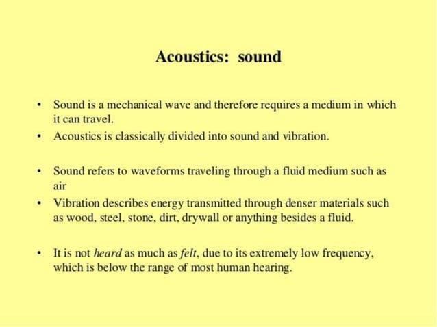 Fundamentals of acoustics | PPT