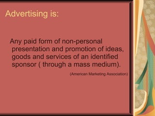 Fundamentals of advertising v3 | PPT
