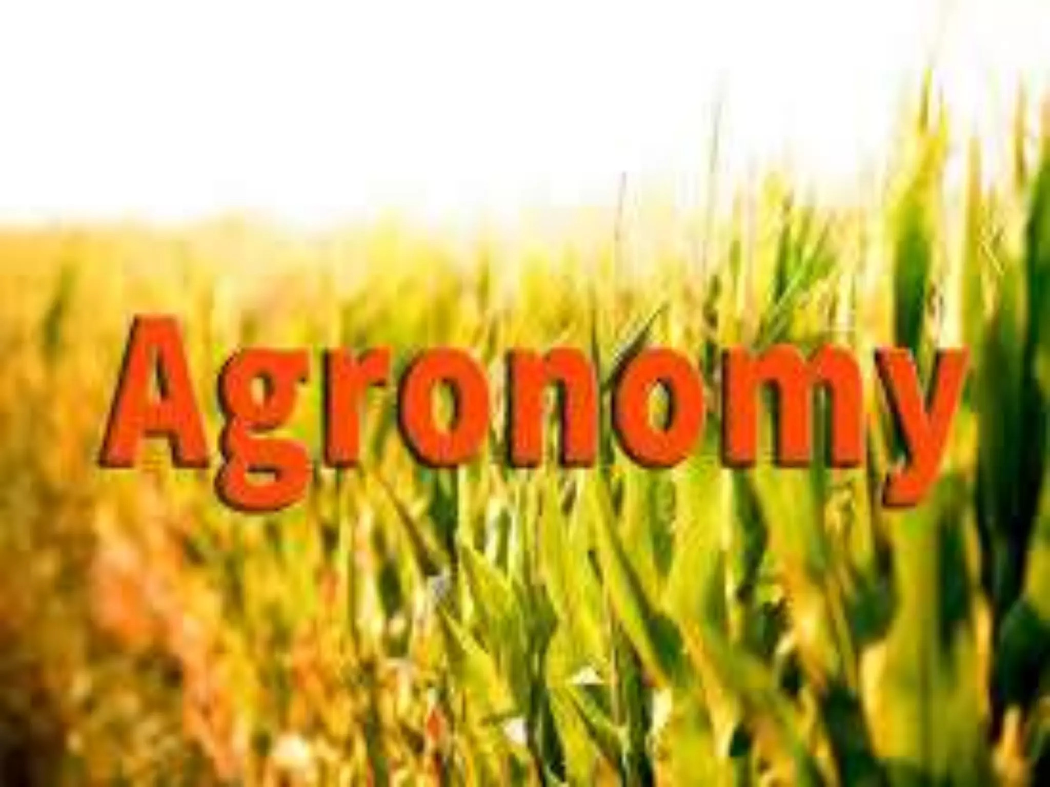 Fundamentals of agronomy part 1 | PPTX