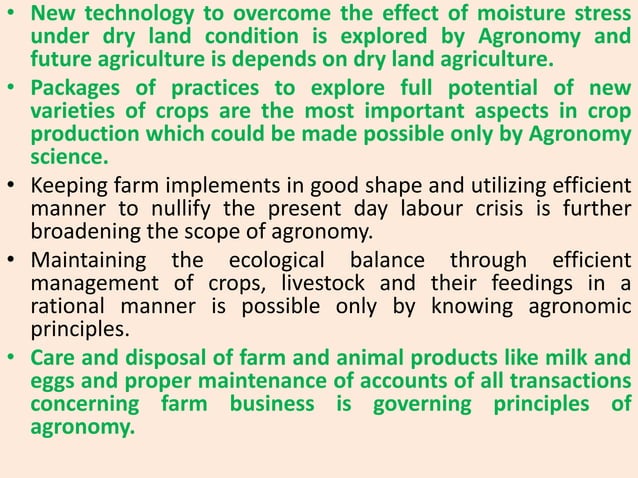 Fundamentals of agronomy part 1 | PPTX | Agriculture | Industries