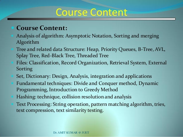 Fundamentals Of Algorithms