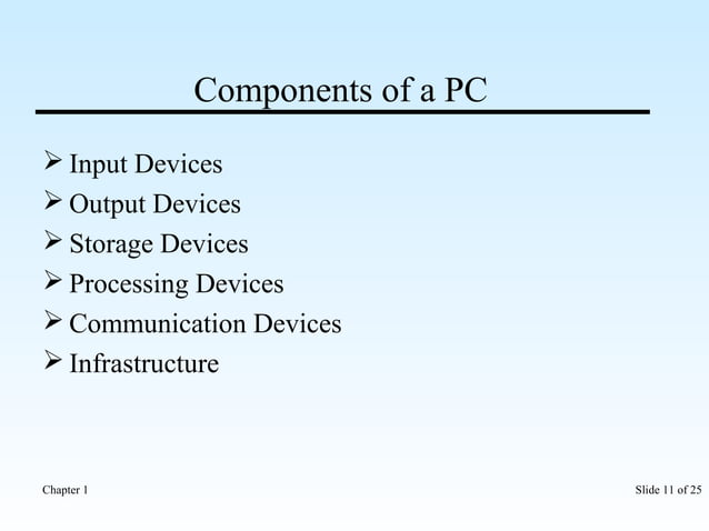 Fundamentals of a personal computer | PPT