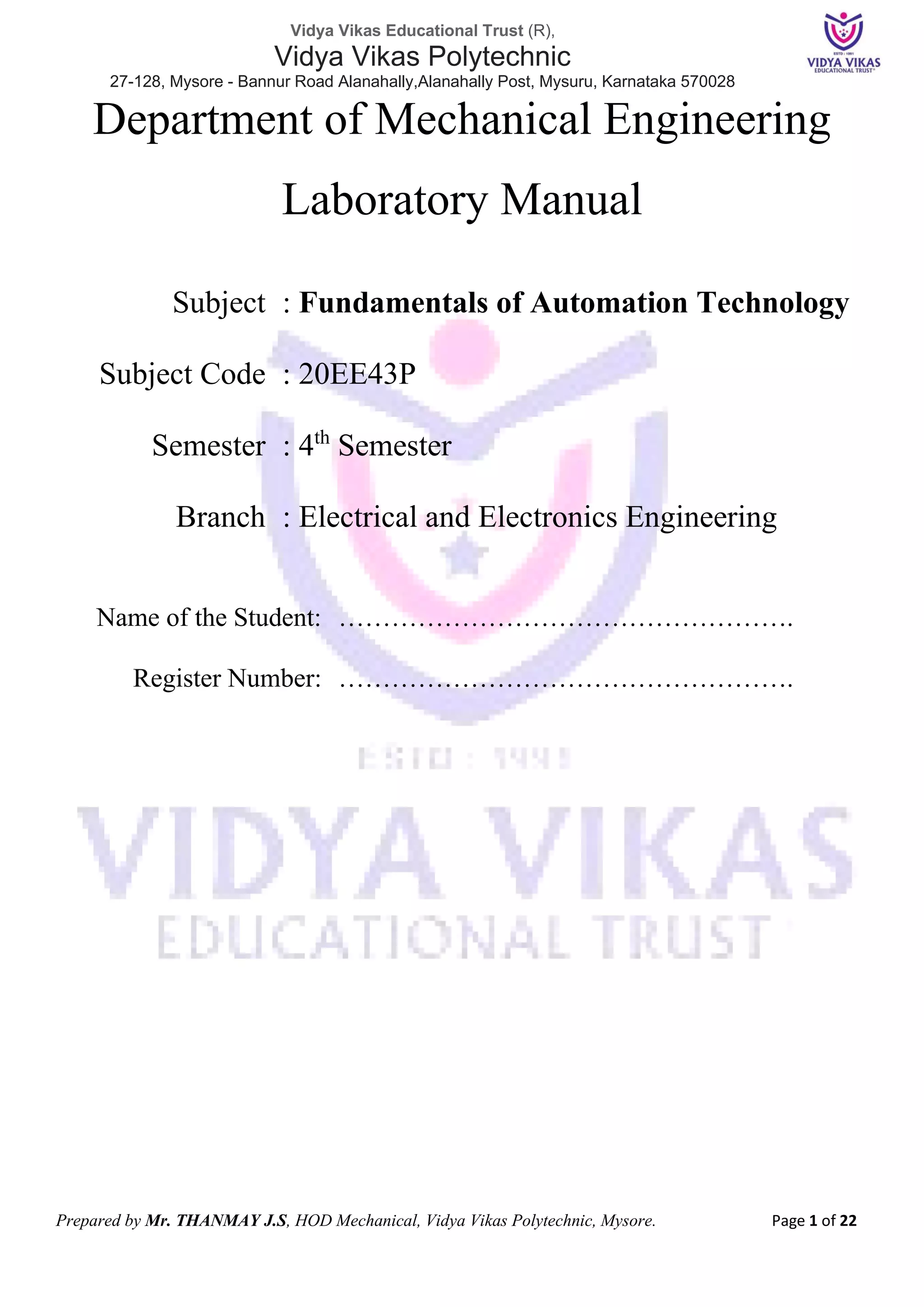 Fundamentals of Automation Technology 20EE43P C-20 Lab Manual SCADA.pdf