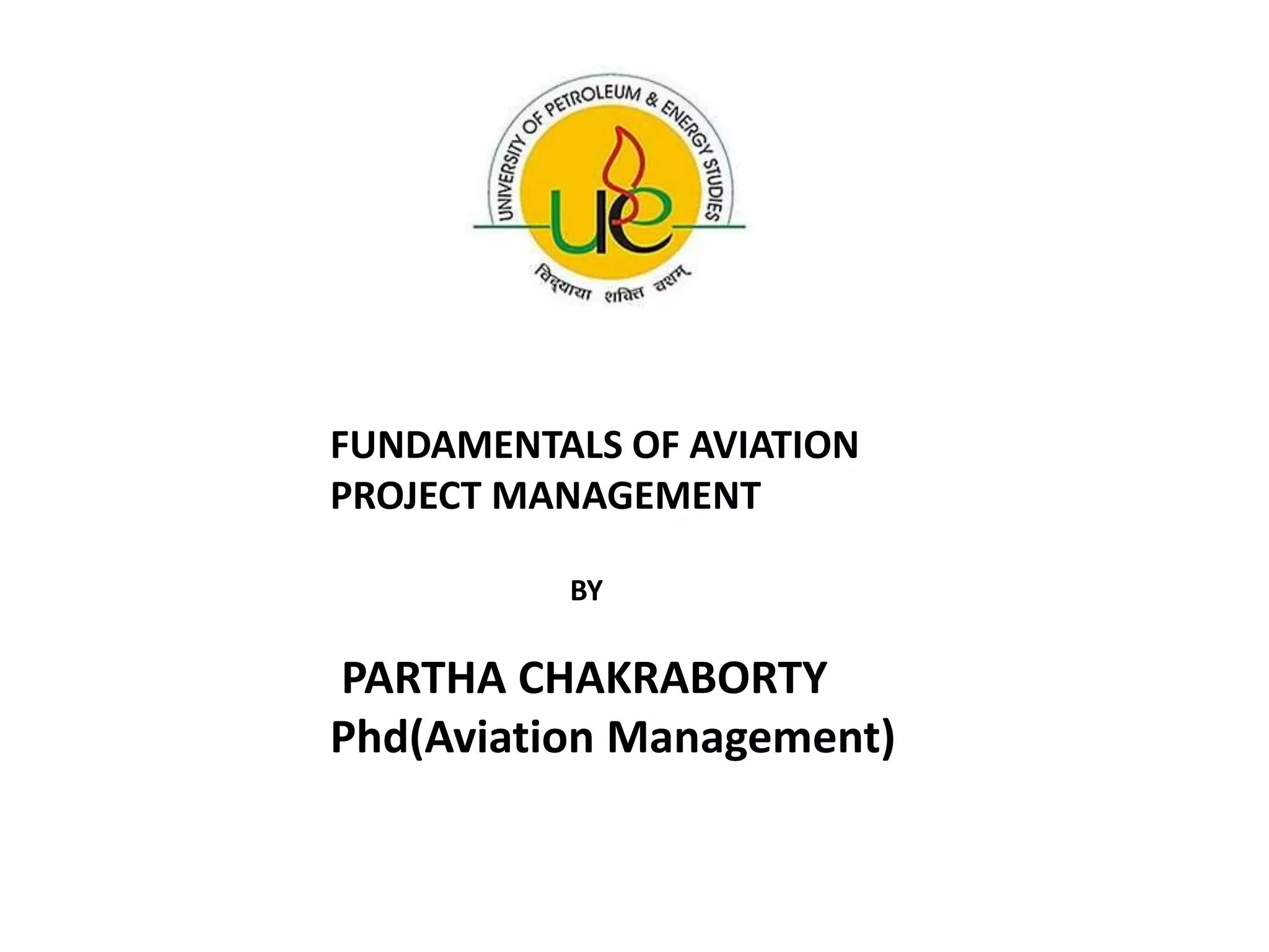 Fundamentals of aviation project management | PPTX