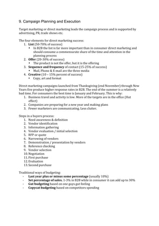 Fundamentals of b2b sales and marketing coe | PDF