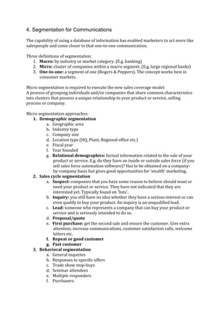 Fundamentals of b2b sales and marketing coe | PDF