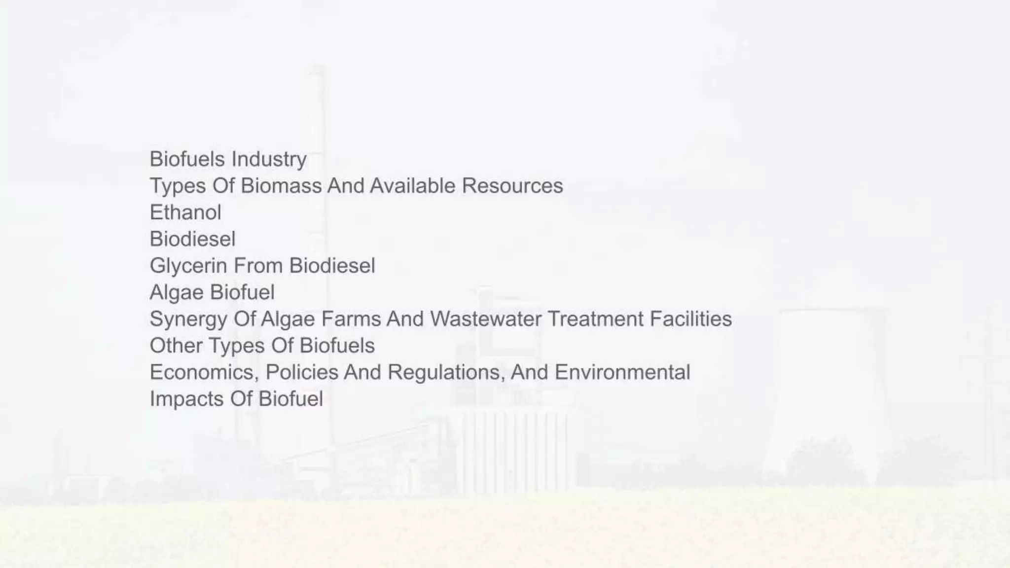 Biofuels Training, Understand BioFuels Types and Industry, Tonex ...