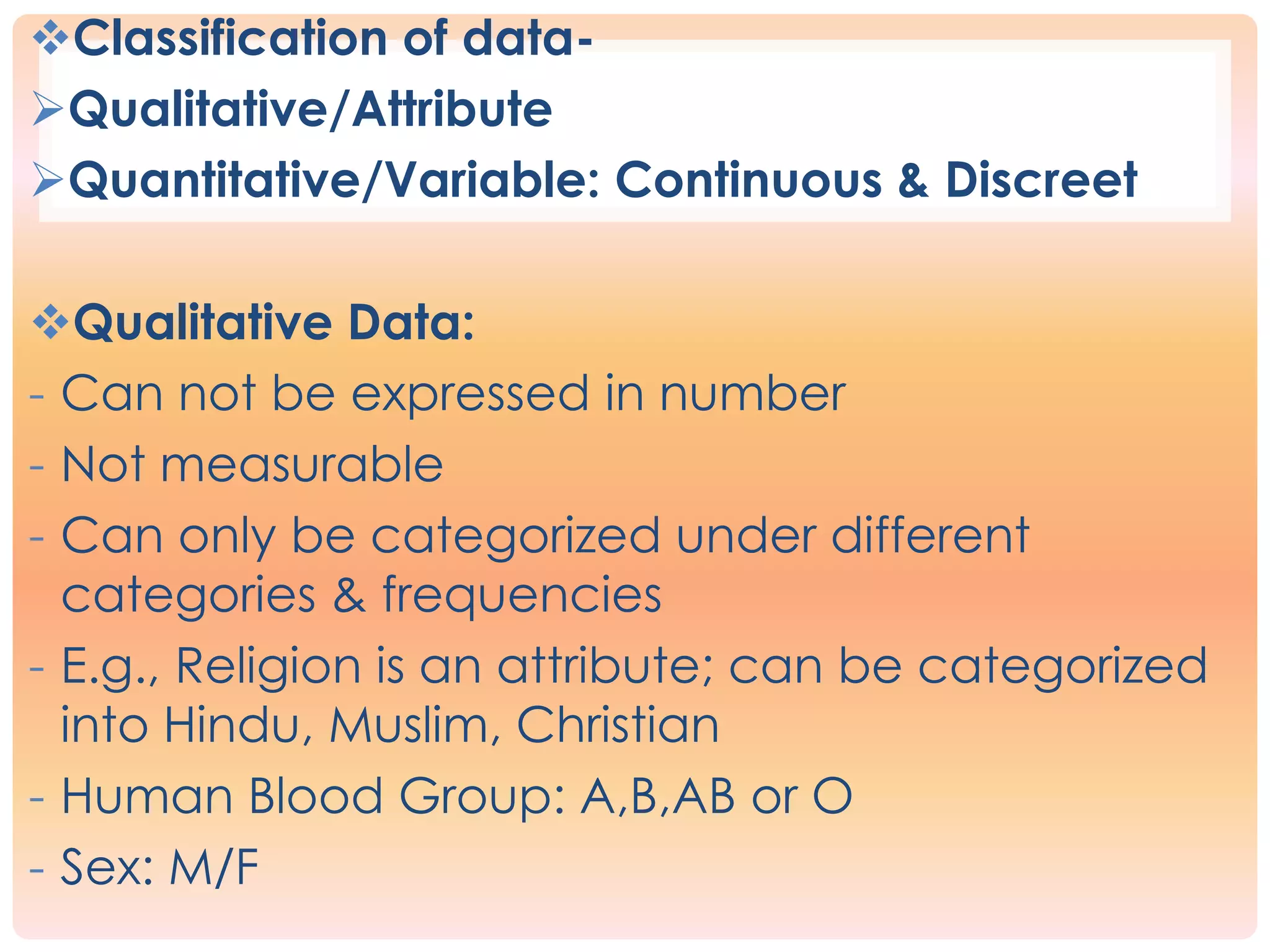 Fundamentals of biostatistics | PPTX