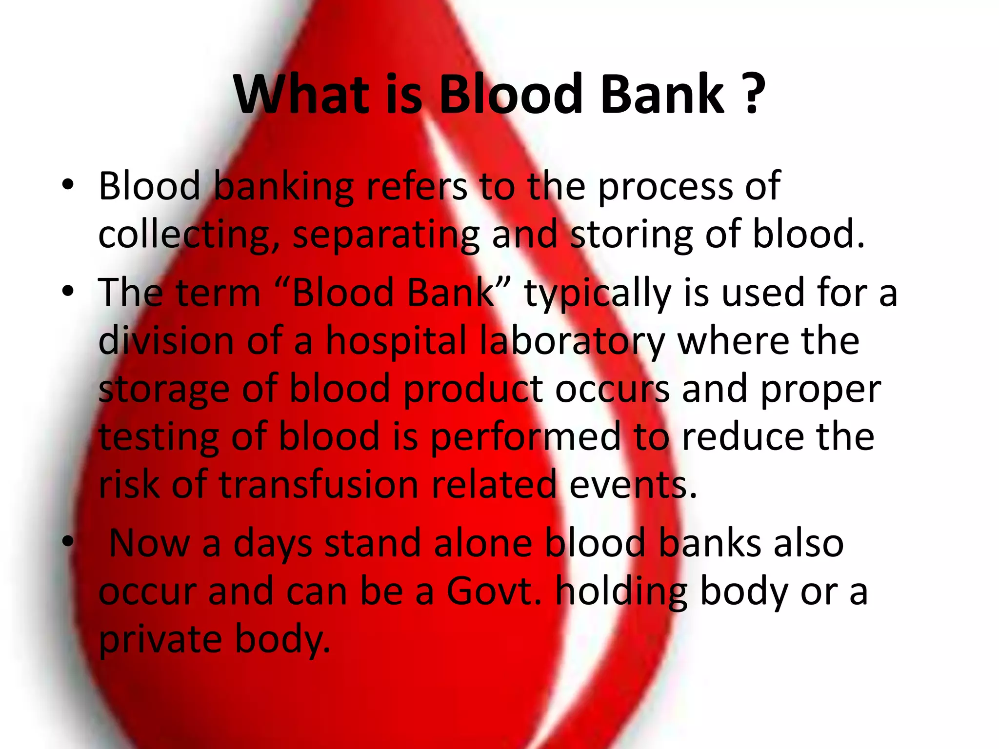 Fundamentals of Blood Banking | PPTX