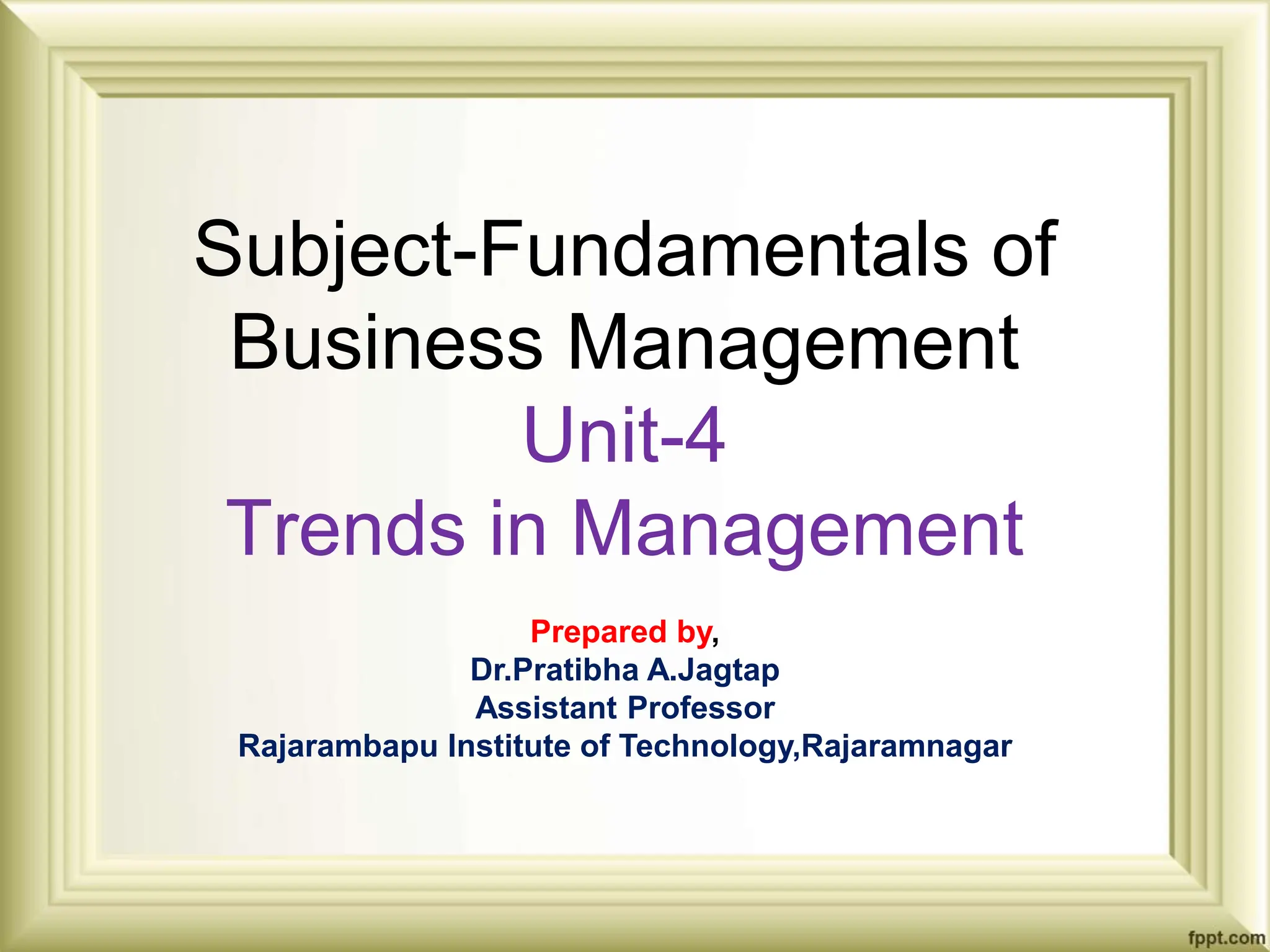 Fundamentals of Business Management-Part-4.ppt