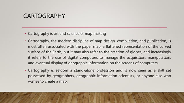 Fundamentals of Cartography.pptx CARTOGRAPHY | PPTX