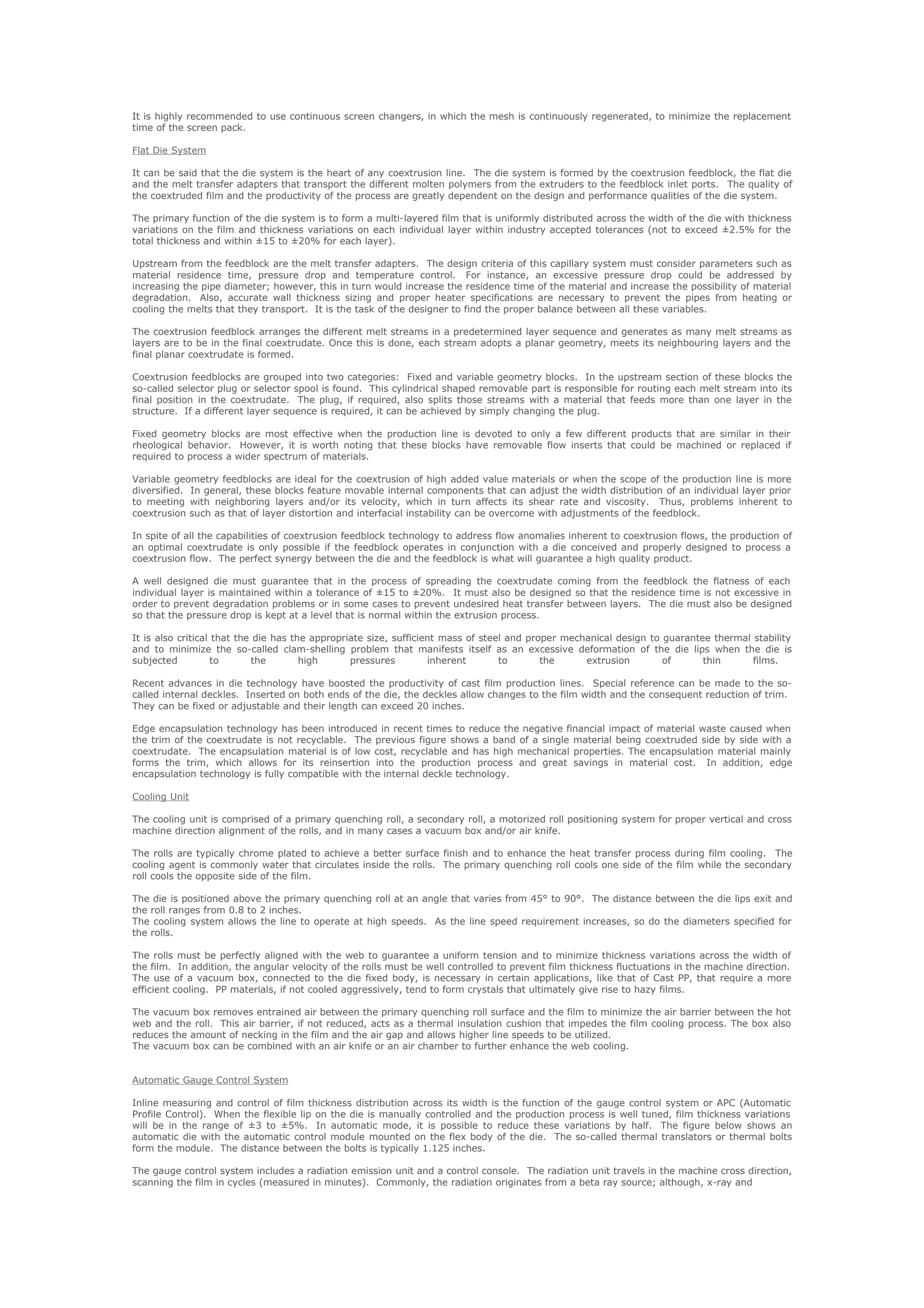 Fundamentals of cast film extrusion technology | DOC