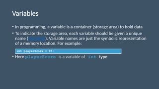 Fundamentals of C,Data types, Decision Structure and Loops.pptx