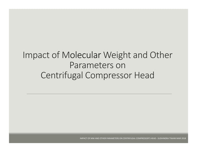 Fundamentals of Centrifugal Compressor - Head (revised) | PDF