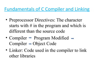 Fundamentals of c language | PPT