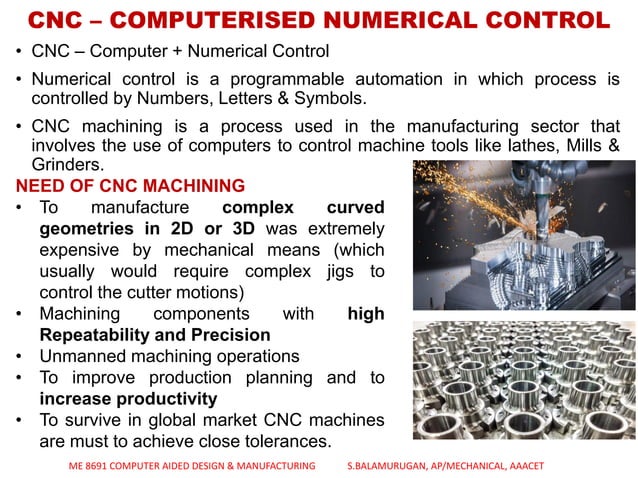 FUNDAMENTALS OF CNC & PART PROGRAMMING - UNIT - 4 CAD&M | PDF