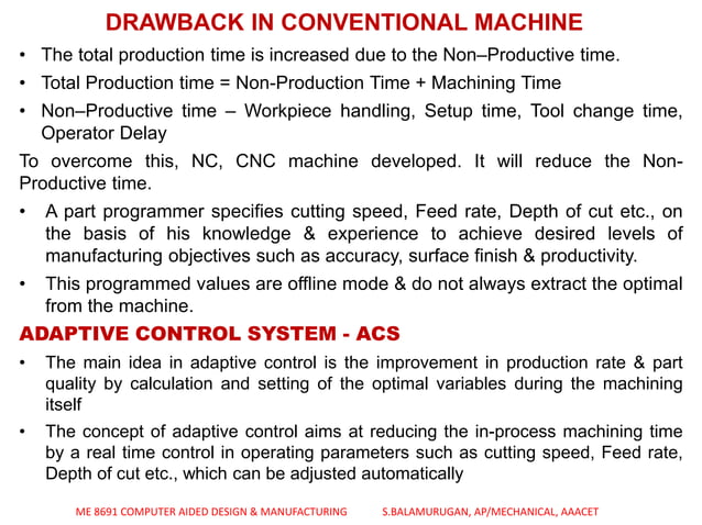 FUNDAMENTALS OF CNC & PART PROGRAMMING - UNIT - 4 CAD&M | PDF