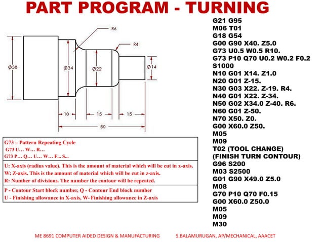 FUNDAMENTALS OF CNC & PART PROGRAMMING - UNIT - 4 CAD&M | PDF
