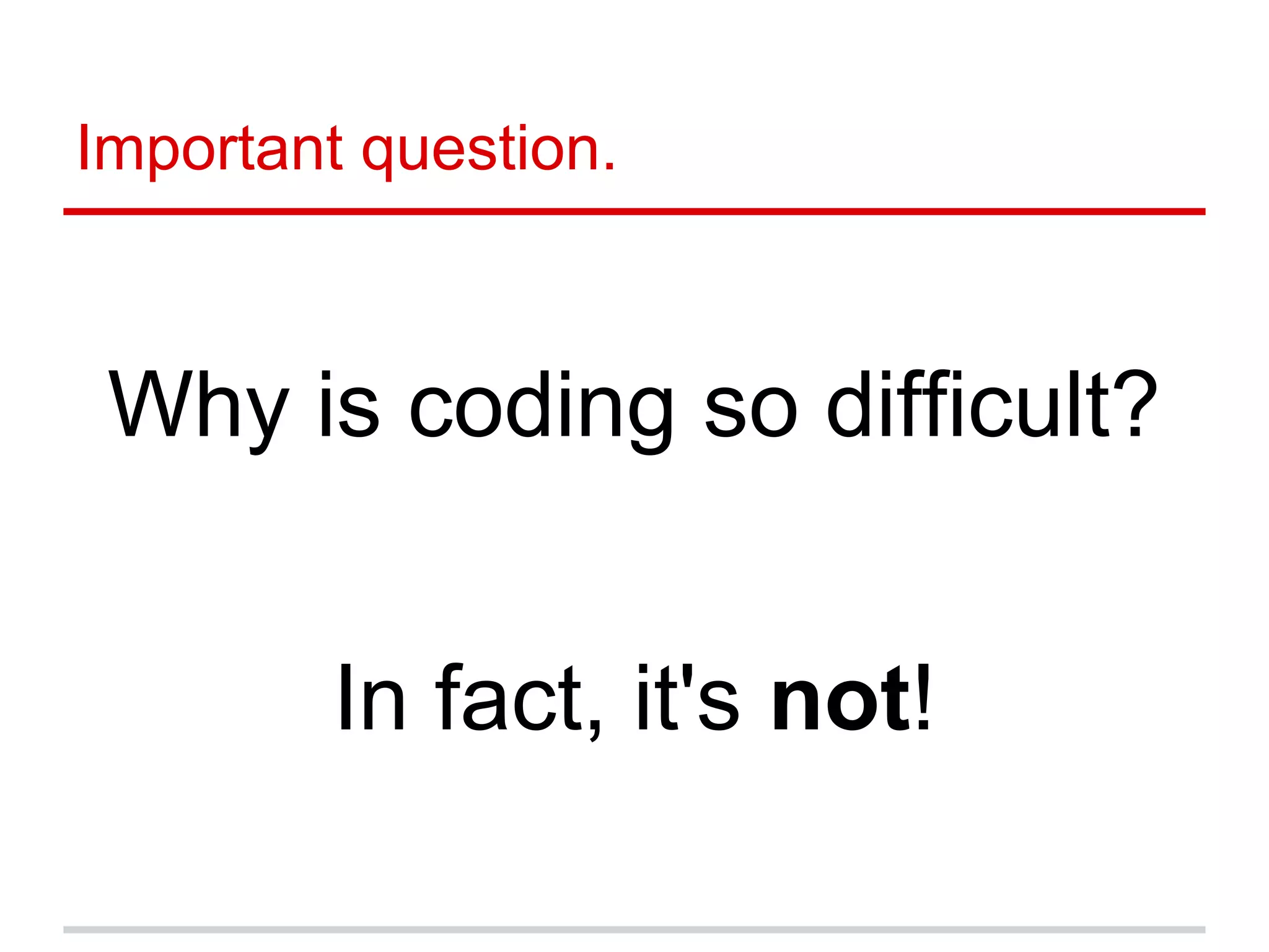 Fundamentals of coding | PPT