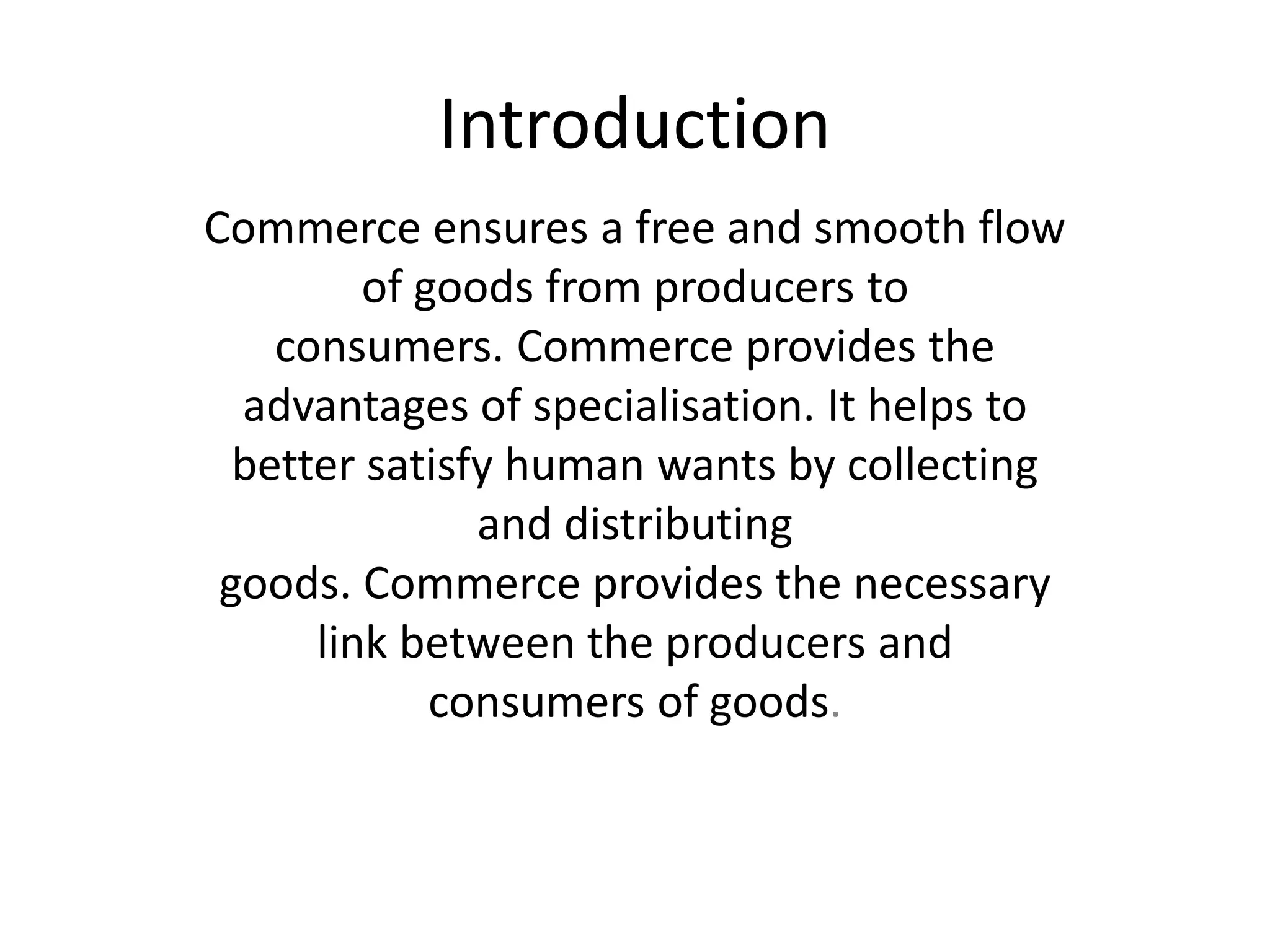 Fundamentals of commerce | PPTX