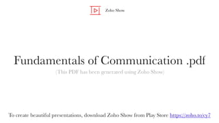 Fundamentals of Communication .pdf