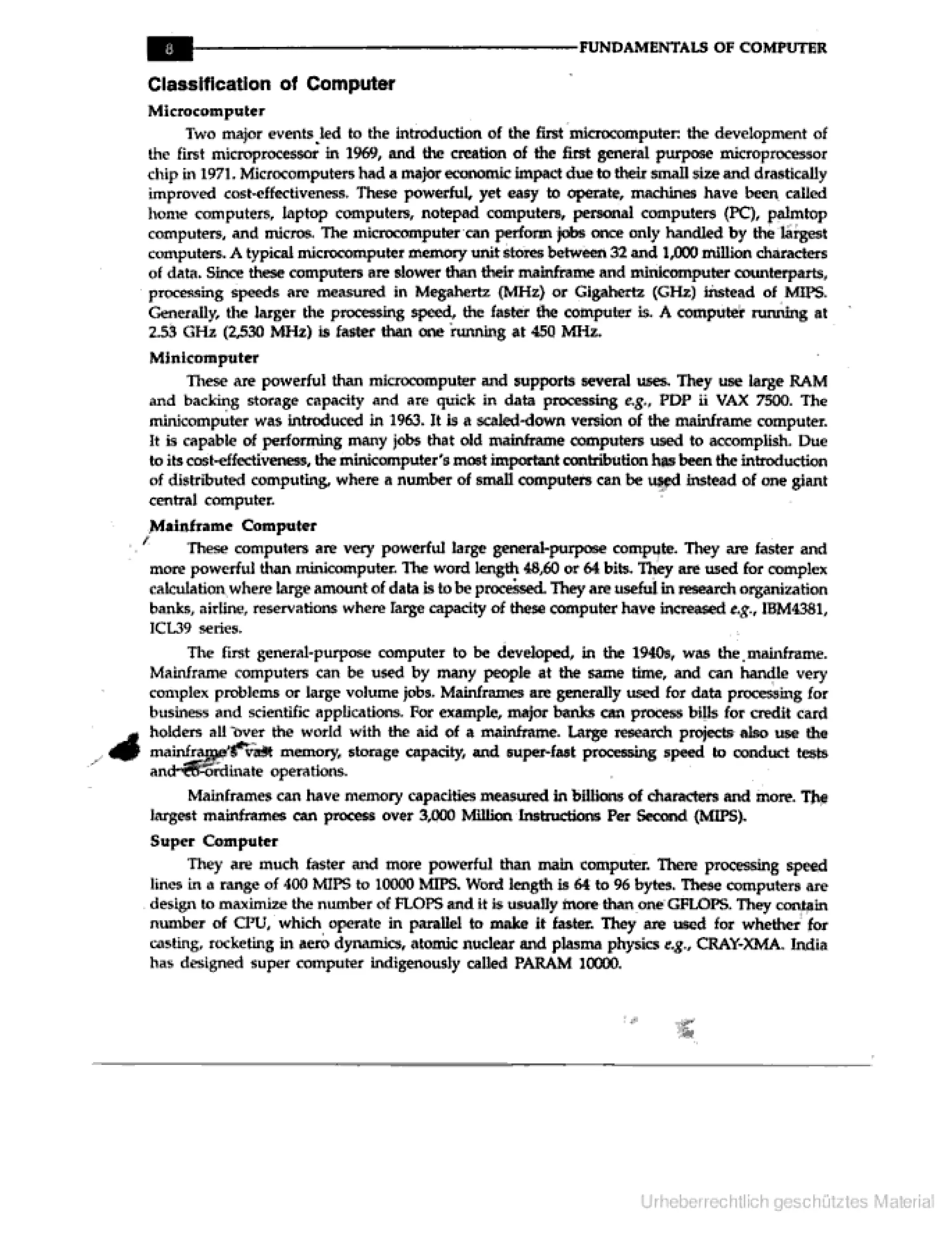 Fundamentals of computer | PDF