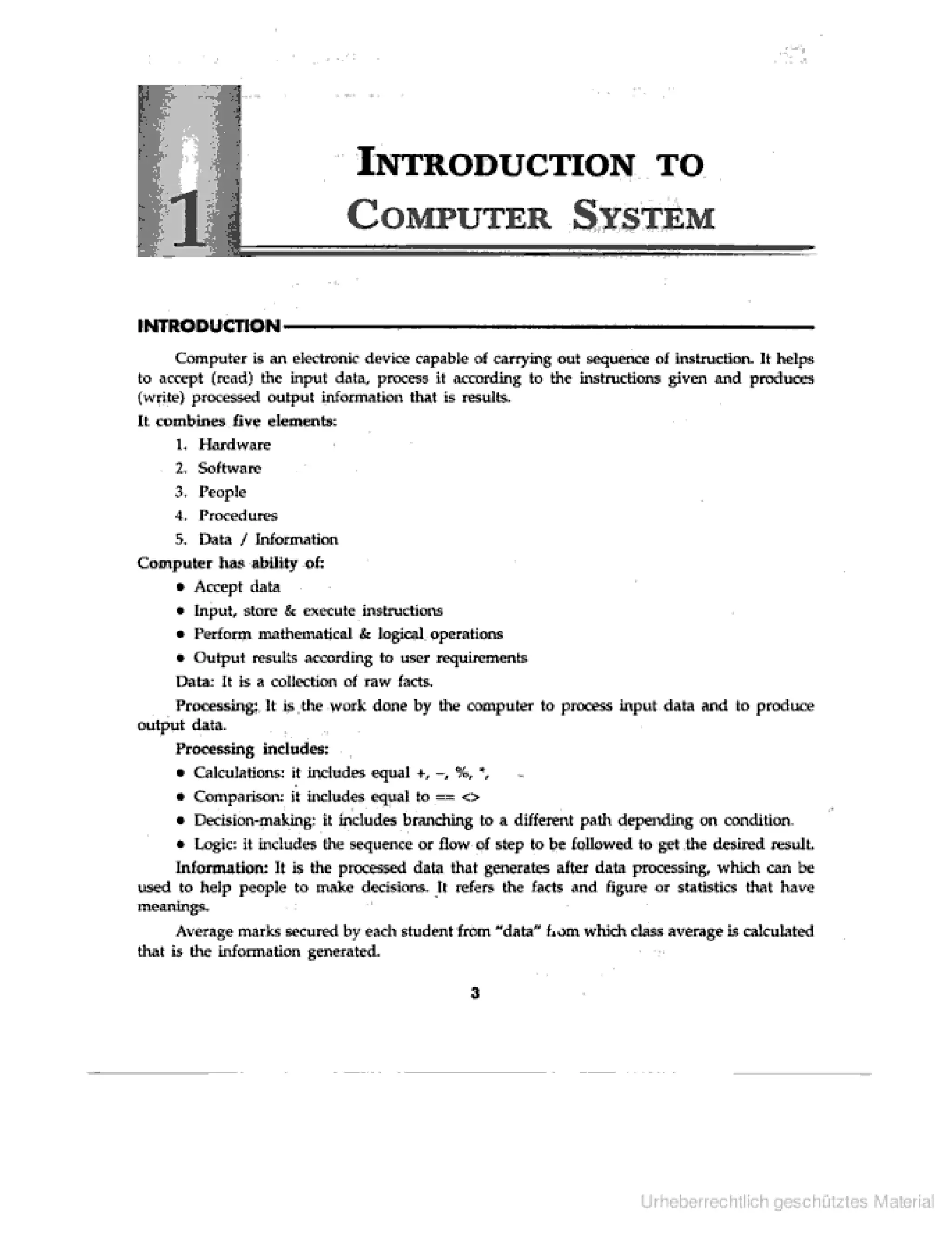 Fundamentals of computer | PDF