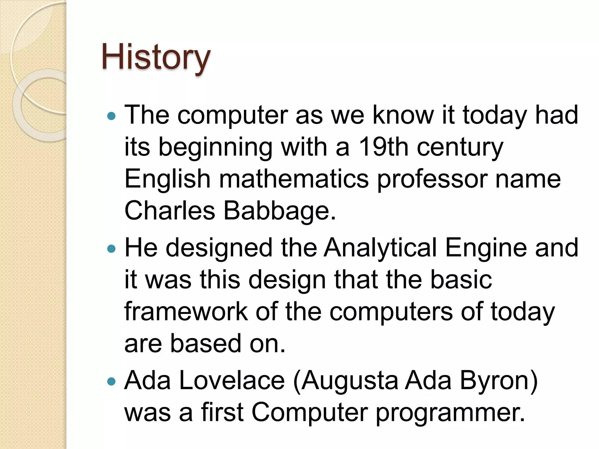 Fundamentals of computer | PPTX