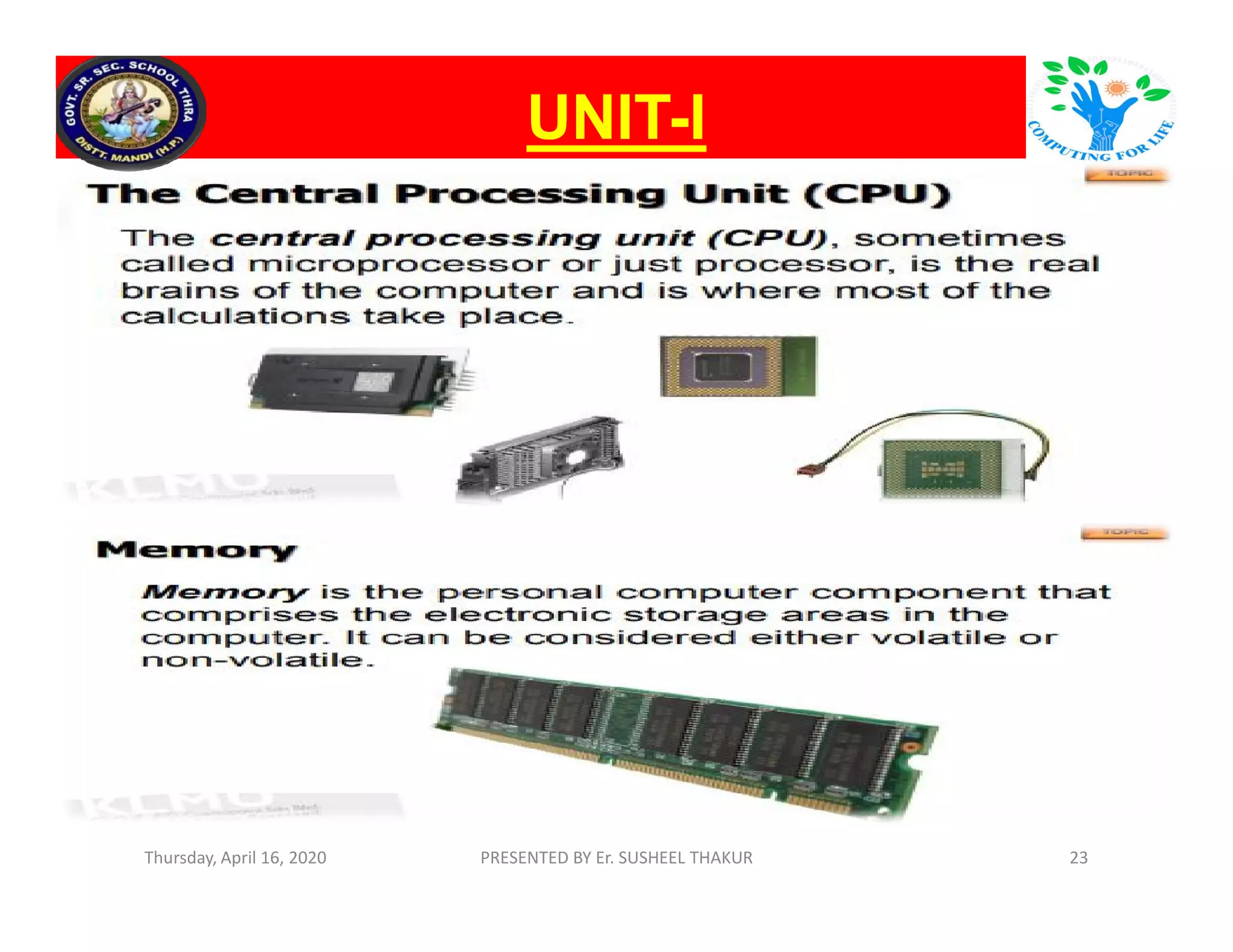 Fundamentals of computer | PPT