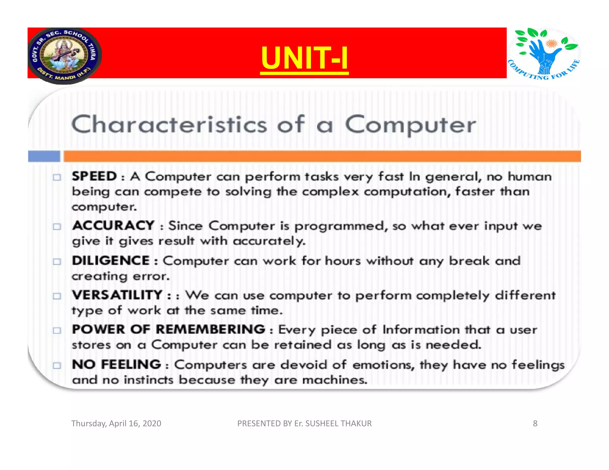 Fundamentals of computer | PPT