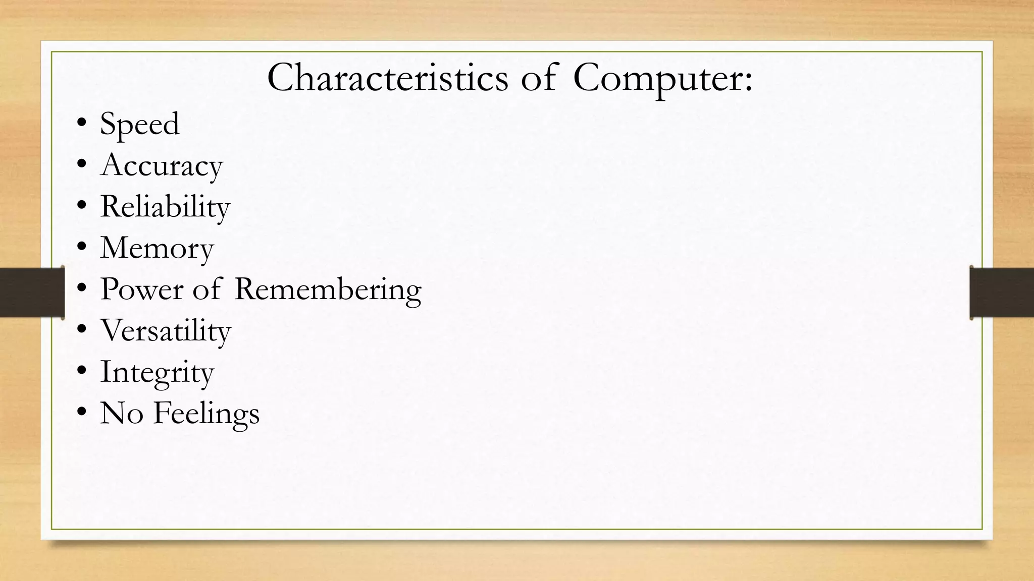 Fundamentals of computer | PPT
