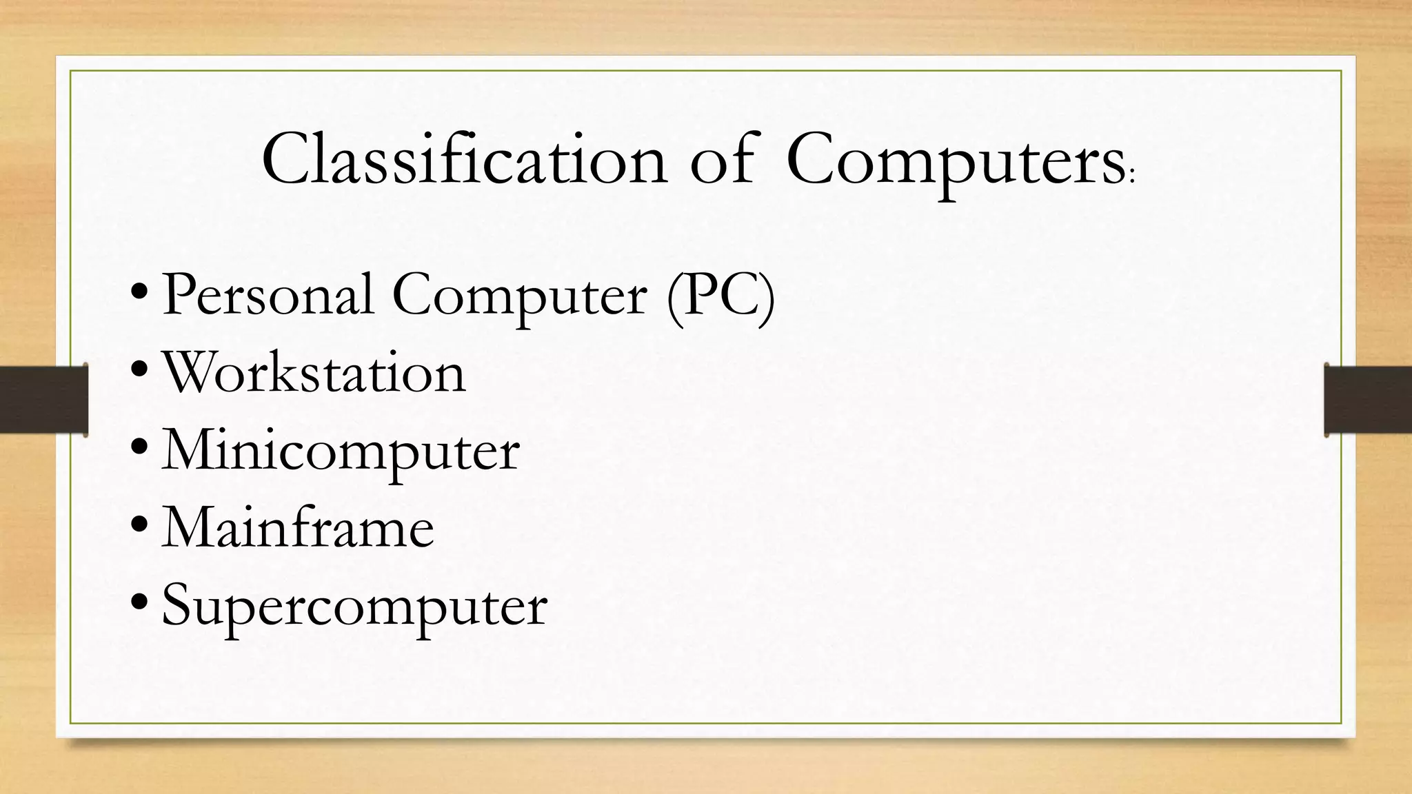 Fundamentals of computer | PPT