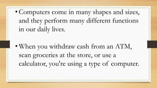 Fundamentals of computer | PPT
