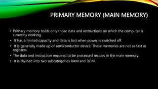 Fundamentals of computer Part 1 | PPTX