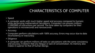 Fundamentals of computer Part 1 | PPTX