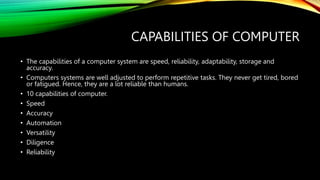 Fundamentals of computer Part 1 | PPTX