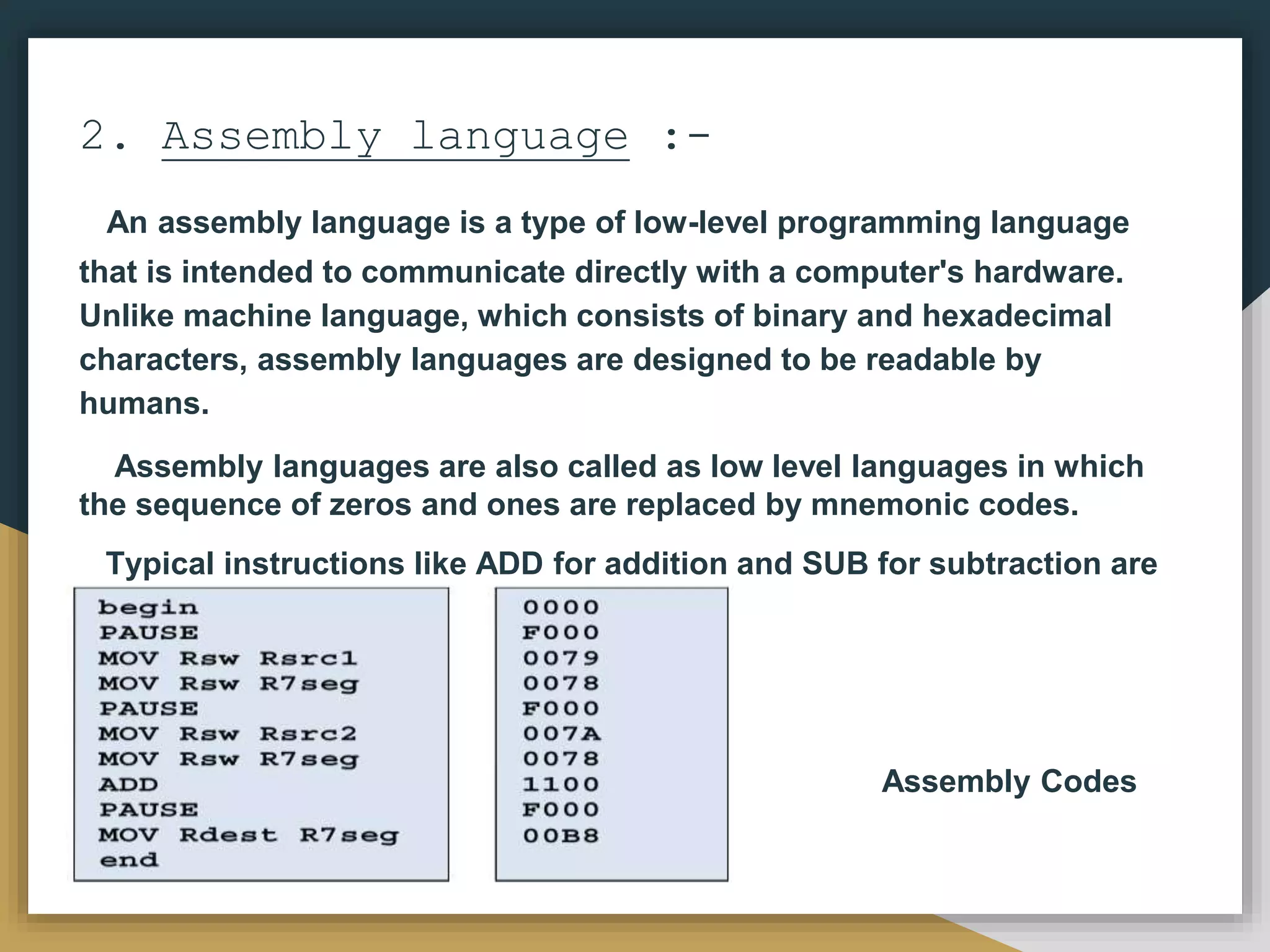 Programming Languagespptx Programming Languages Computing