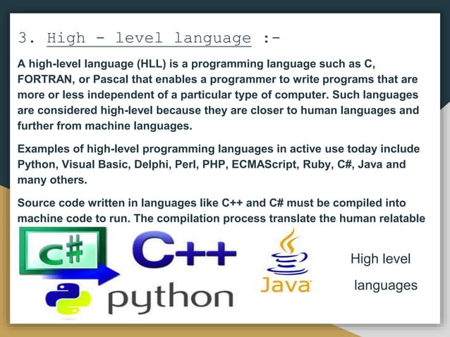 Programming languages.pptx | Programming Languages | Computing