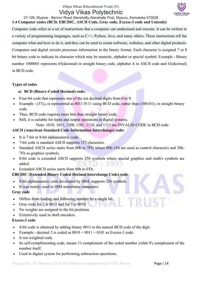 Fundamentals of Computer 20CS11T.pdf | Computing | Technology & Computing